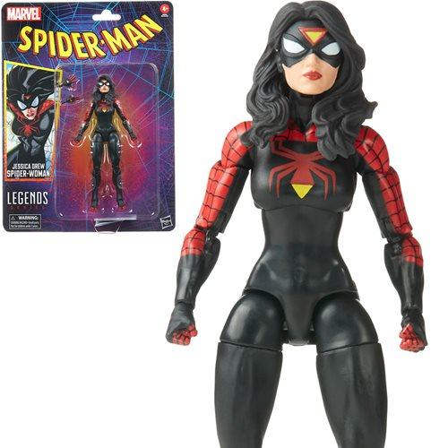 Spider-Man Retro Marvel Legends Jessica Drew Spider-Woman 6-Inch Action ...